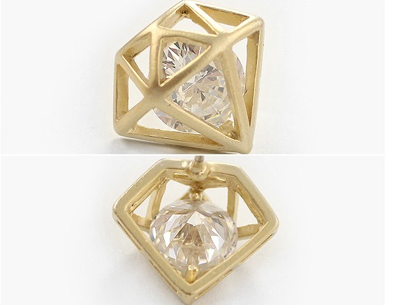[gryxh3300450]diamond Shaped Earrings on Luulla